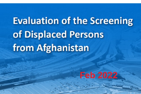 DoD IG Report on Screening of Afghan Evacuees | Afghan Report